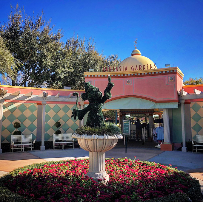 Brooms and hippos and topiaries, oh my! At Fantasia Gardens, every putt is accompanied by a symphony of whimsy.