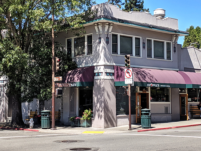 Awnings that beckon and pies that deliver. FatApple's is the neighborhood joint we all wish we had growing up.