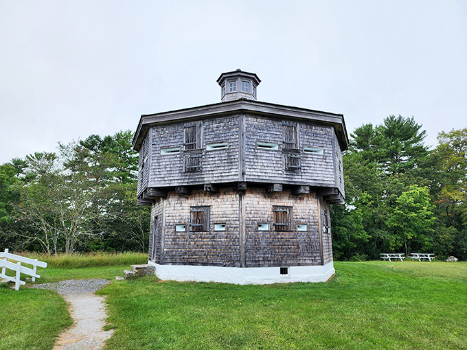 Ring the bell of history at Fort Edgecomb! This octagonal fortress is like the cool geometry nerd of Maine's historical sites.