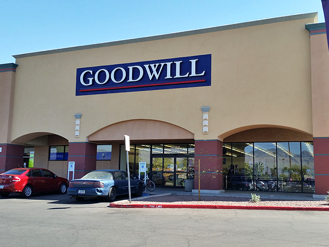 Welcome to Goodwill's Tucson wonderland, where every aisle is an adventure and every purchase tells a story.