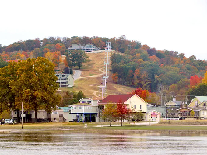 Grafton's riverfront: Serving up scenic views with a side of small-town charm. Eagles included, but fish stories are on you.
