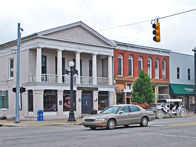 History lives in Marshall! From grand columns to intricate details, it's like stepping into a living museum.