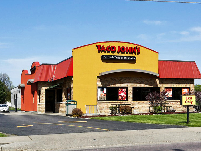 Who says chains can't have charm? This Taco John's brings a pop of color and a burst of flavor to Mankato's fast-food scene.