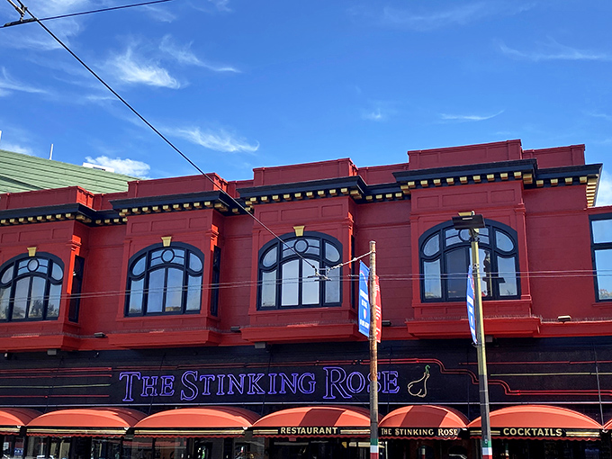 Garlic lovers, unite! The Stinking Rose turns the humble bulb into a culinary superstar. Just don't plan any close-talking after your meal.