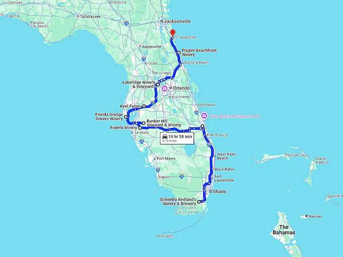 charming-florida-wineries map