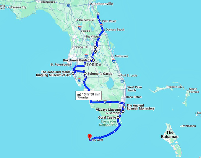 trip-unique-florida-attractions map