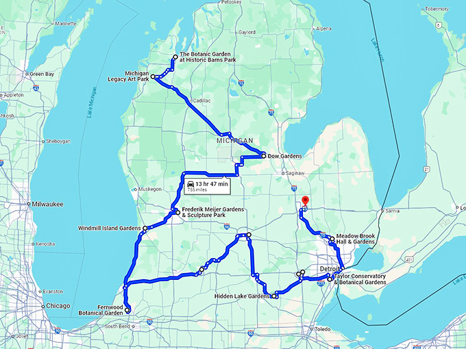 fantasy-filled-michigan-gardens map