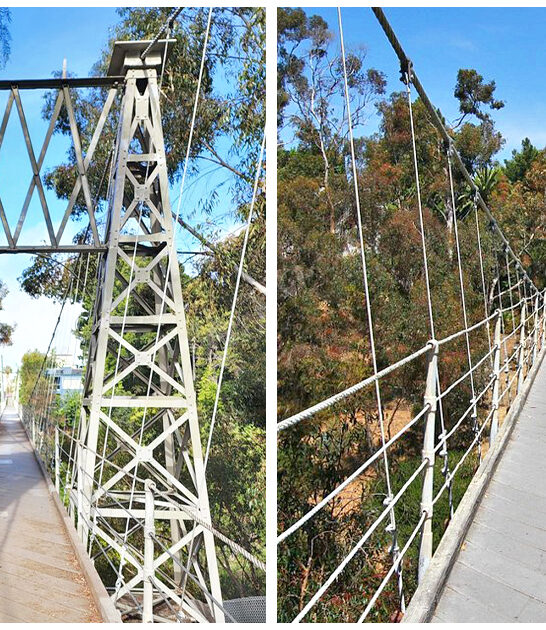beautiful long footbridge california ftr