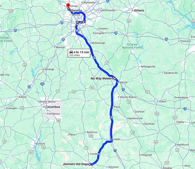 best secret joints georgia map