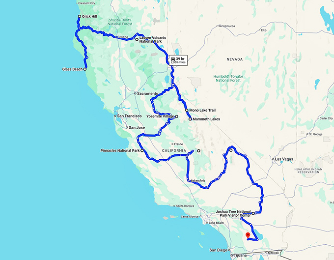 californias surreal natural wonders map