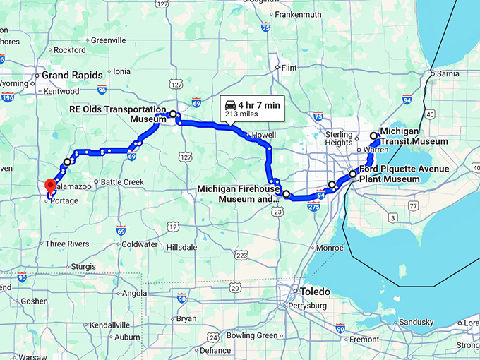 captivating nostalgic museums michigan map