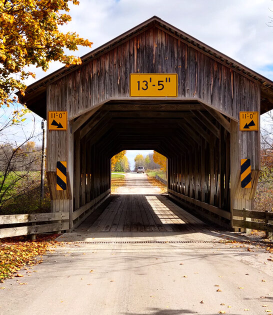 charming covered bridge ohio ftr