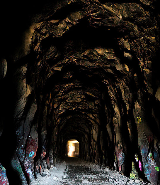 eerie abandoned tunnel california FTR