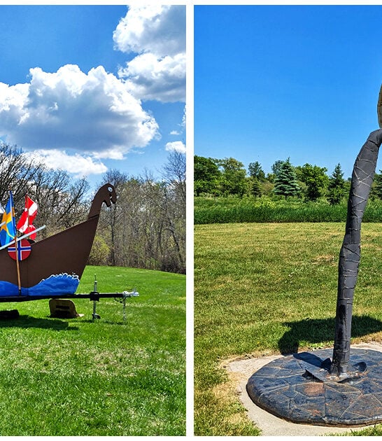 fascinatingly weird sculpture park vining mn FTR