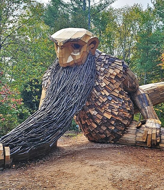 fascinatingly weird troll sculpture germfask mi ftr