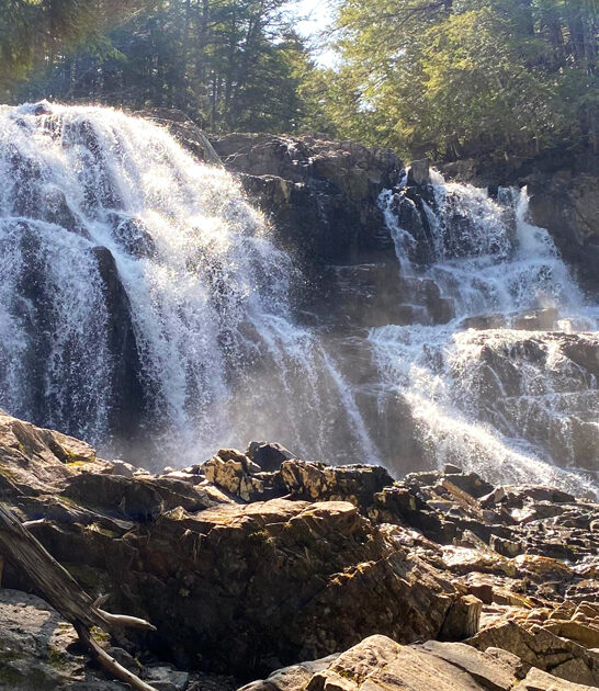 hidden fairytale waterfall maine ftr