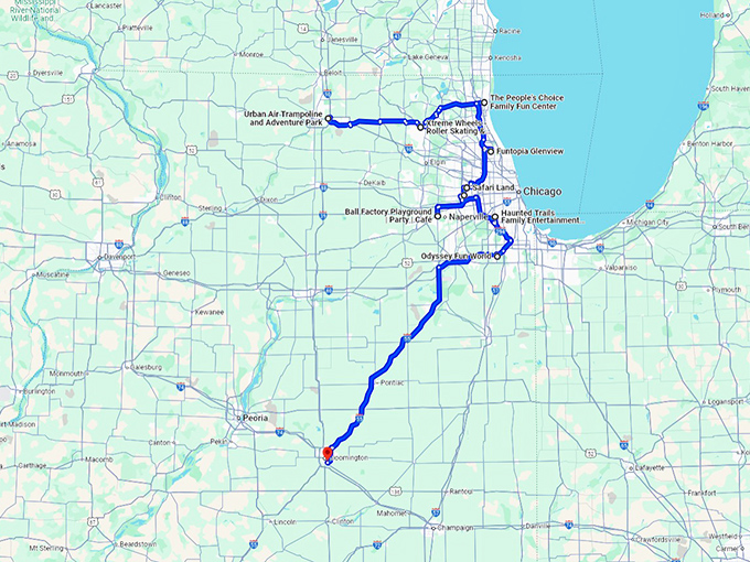 illinois most fun attractions map
