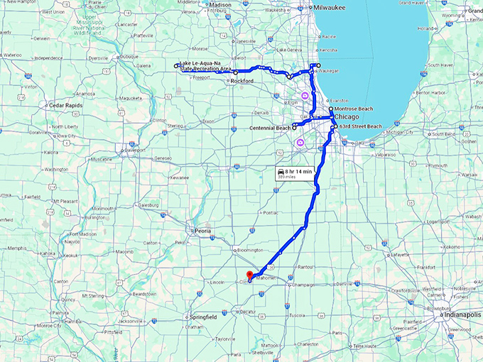 illinois most stunning parks map