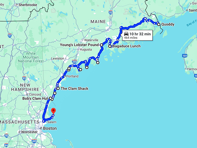 maine hidden seafood restaurants map