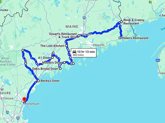 maine unexpected charming restaurants map