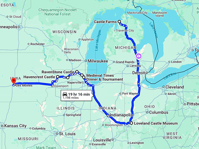 most magical places illinois map