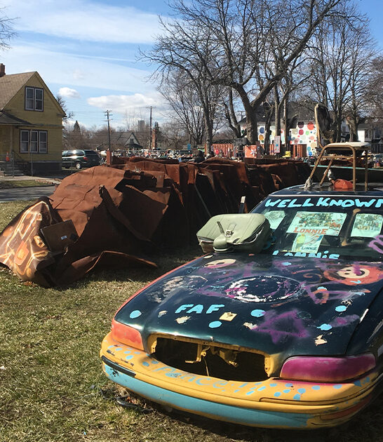 odd art installation michigan ftr