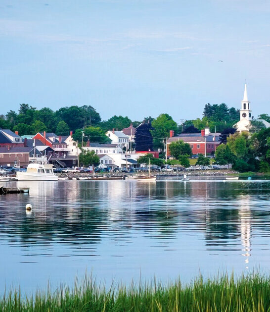postcard coastal town maine ftr