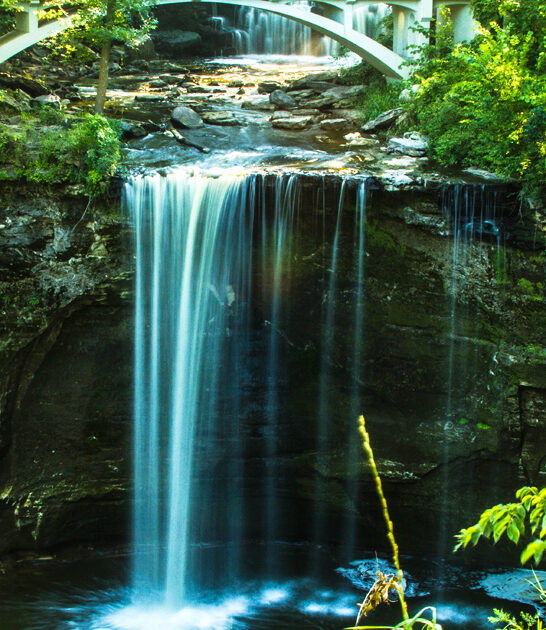 postcard worthy minnesota waterfall FTR