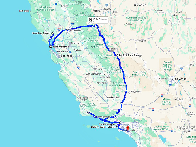 sweet tooth trip california map