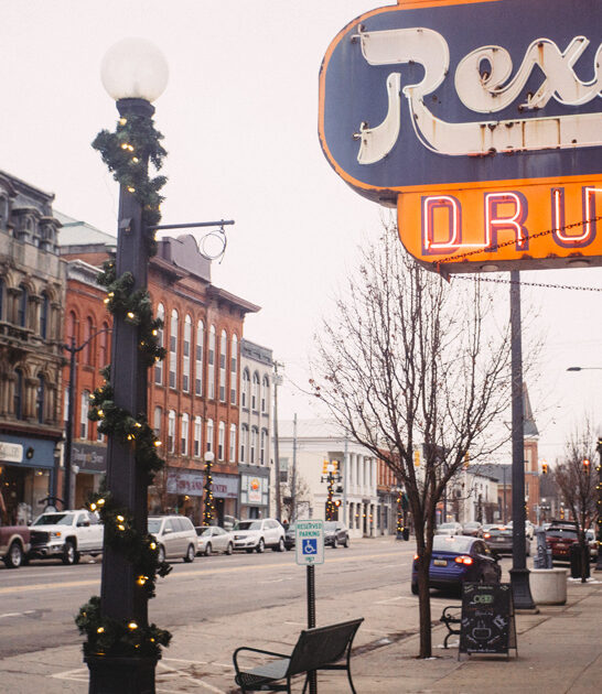 towns michigan painting winter ftr