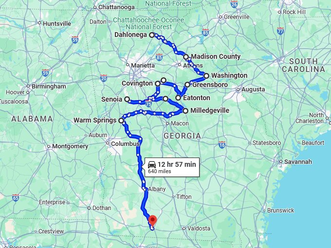 underrated georgia towns map