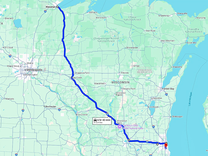 wisconsin trip cuban restaurants map