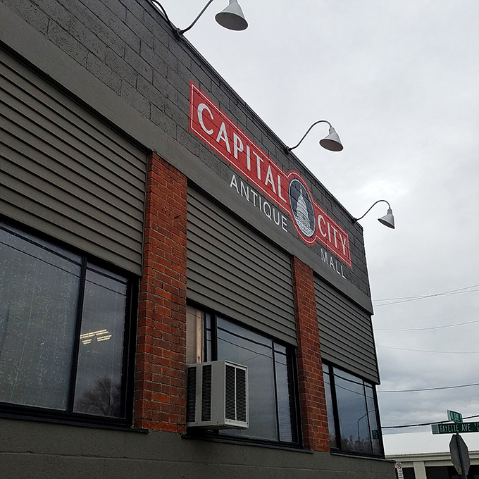 Welcome to the time machine! Capital City Antique Mall's exterior might look unassuming, but inside, it's bursting with treasures from every era.