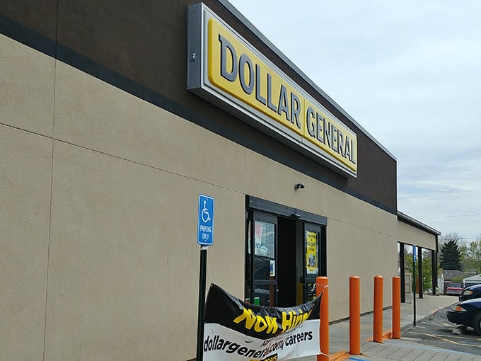 Welcome to bargain paradise! This unassuming exterior hides a treasure trove of deals that would make even the most frugal shopper's heart skip a beat.