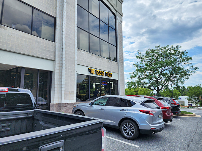 Welcome to sandwich paradise! The Essen Room's unassuming exterior hides a world of deli delights waiting to be discovered.