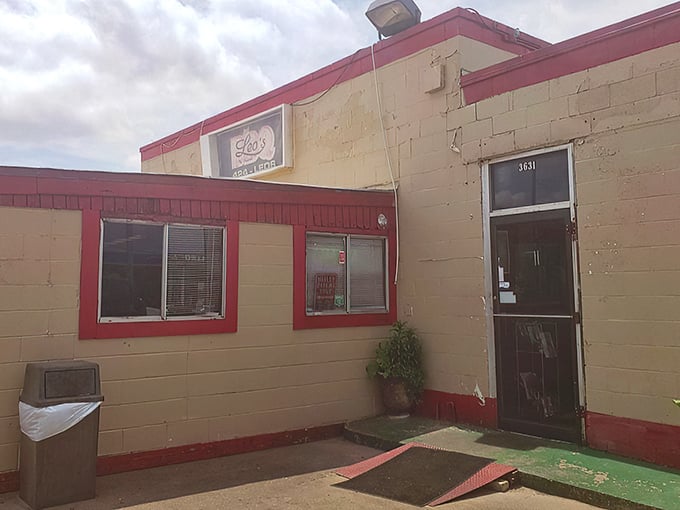 Welcome to BBQ paradise! Leo's modest exterior hides a world of smoky delights within. It's like finding a treasure chest disguised as a shoebox.