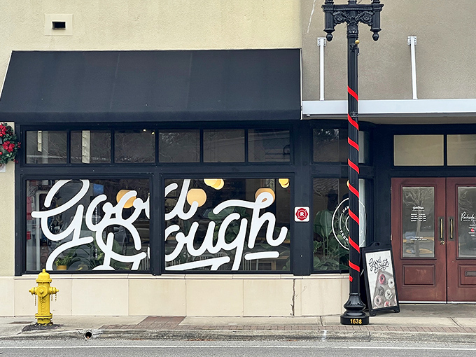 Welcome to donut nirvana! Good Dough's storefront promises a sugar-coated adventure that'll make your taste buds do a happy dance.