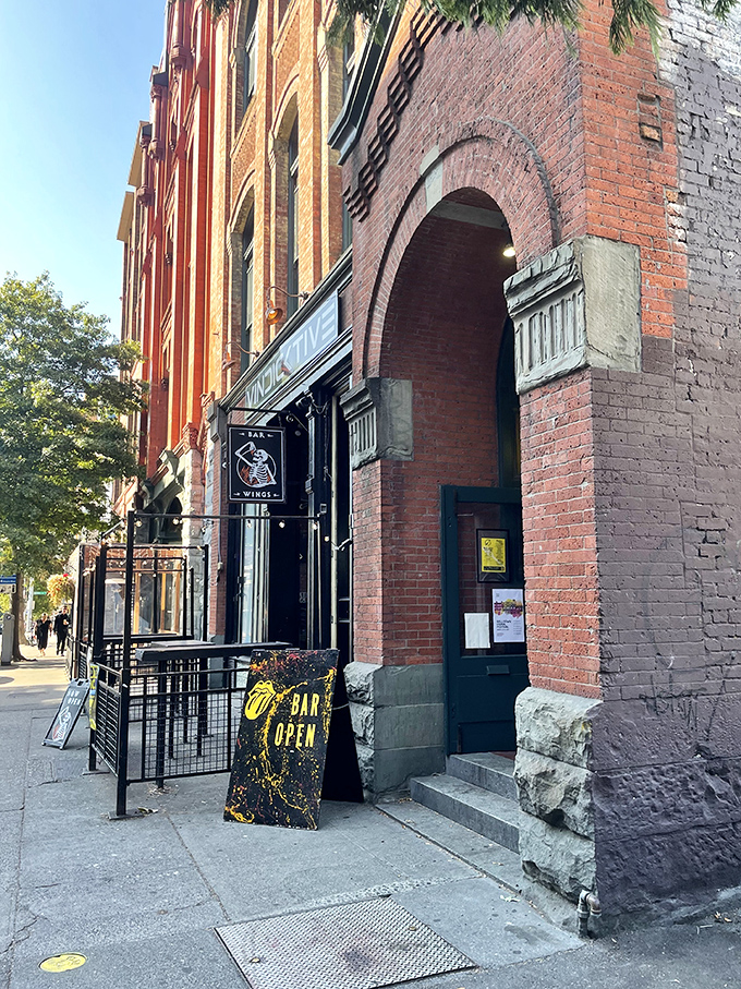 Welcome to flavor paradise! Vindicktive's brick facade hides a world of wing wonders, where napkins tremble and taste buds rejoice.