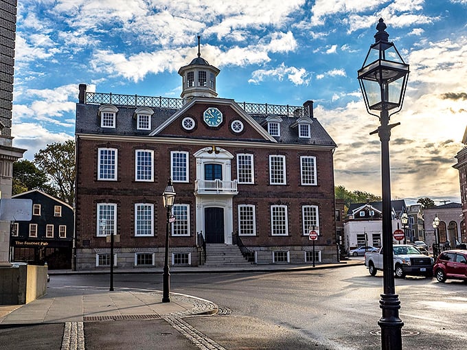 "Time-traveling made easy!" Step into Newport's Old Colony House, where history whispers from every brick and the clock seems perpetually set to "charming o'clock."