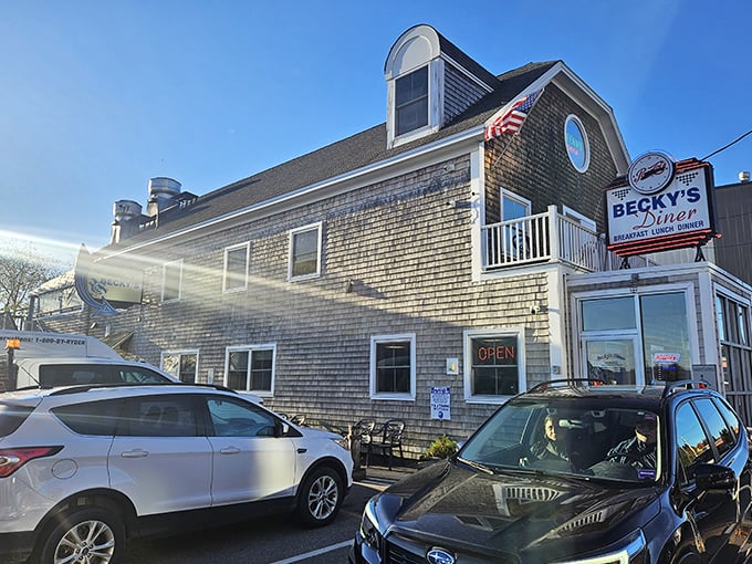 Step right up to breakfast bliss! Becky's iconic sign promises a culinary adventure that'll make your taste buds dance with joy.