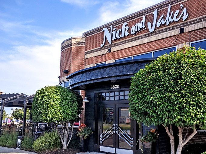 The brick exterior of Nick & Jake's promises comfort within &ndash; like that friend whose house always smells like something amazing is baking.