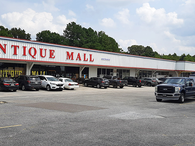 Welcome to the time traveler's paradise! McKenzie Antique Mall's unassuming exterior hides a world of wonders waiting to be discovered.