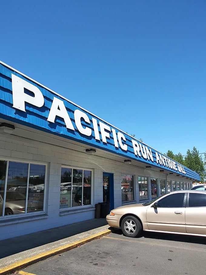 Welcome to the time machine! This unassuming exterior hides a treasure trove of memories waiting to be rediscovered.