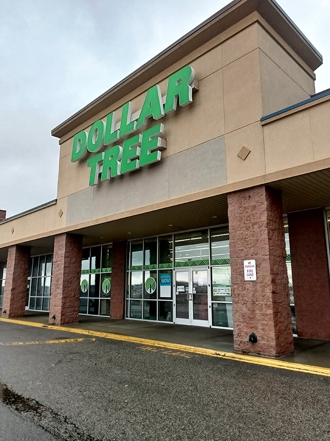 The iconic green signage beckons bargain hunters like a beacon of hope in a sea of retail inflation. Budget nirvana awaits!