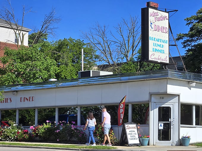 The classic white exterior with bold red lettering stands like a time capsule on Clybourn Street&mdash;Milwaukee's answer to Edward Hopper's "Nighthawks," but with better hash browns.