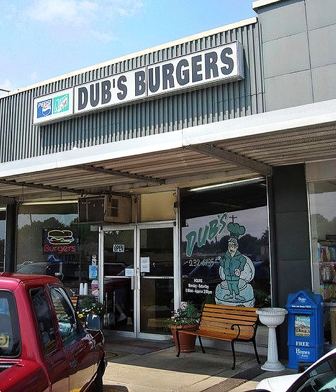 Time-travel never tasted so good! Dub's Burgers, serving up nostalgia and juicy patties since 1961. Who needs a DeLorean when you've got this flavor machine?