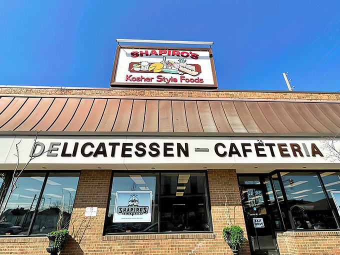 A neon sign that could guide hungry sailors home: Shapiro's Delicatessen, a beacon of comfort food in Indianapolis since 1905.