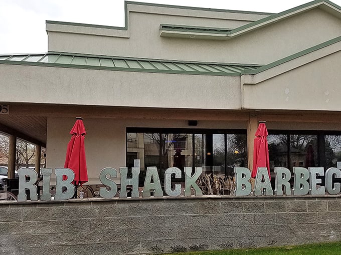 Welcome to barbecue paradise! This unassuming exterior hides a world of smoky delights that'll make your taste buds do a happy dance.