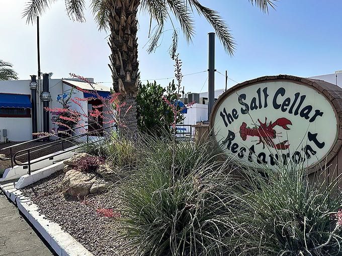 Welcome to seafood paradise! The Salt Cellar's unassuming exterior hides an underwater treasure trove of flavors waiting to be discovered.