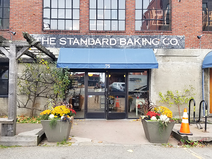 Brick, blue, and utterly delicious! Standard Baking Co.'s exterior promises a carb-lover's paradise within.